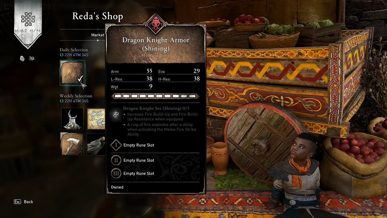 🧥Assassin's Creed Valhalla - Reda's Shop 2024.05.13. - Dragon Knight ...