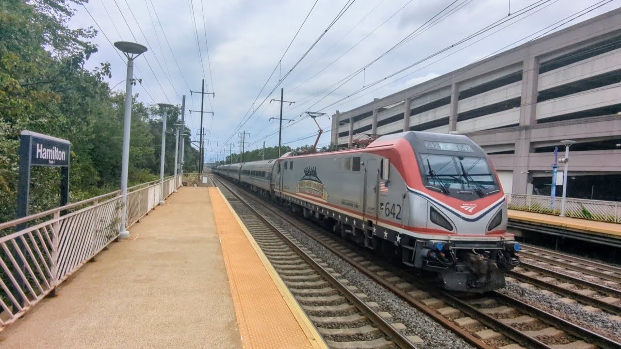 Weekend NJT & Amtrak Northeast Corridor Line railfanning at Hamilton (9 ...