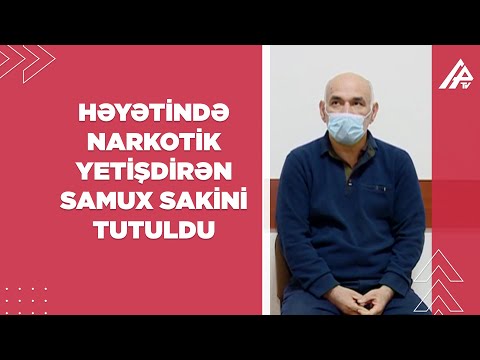 Həyətində narkotik yetişdirən Samux sakini tutuldu