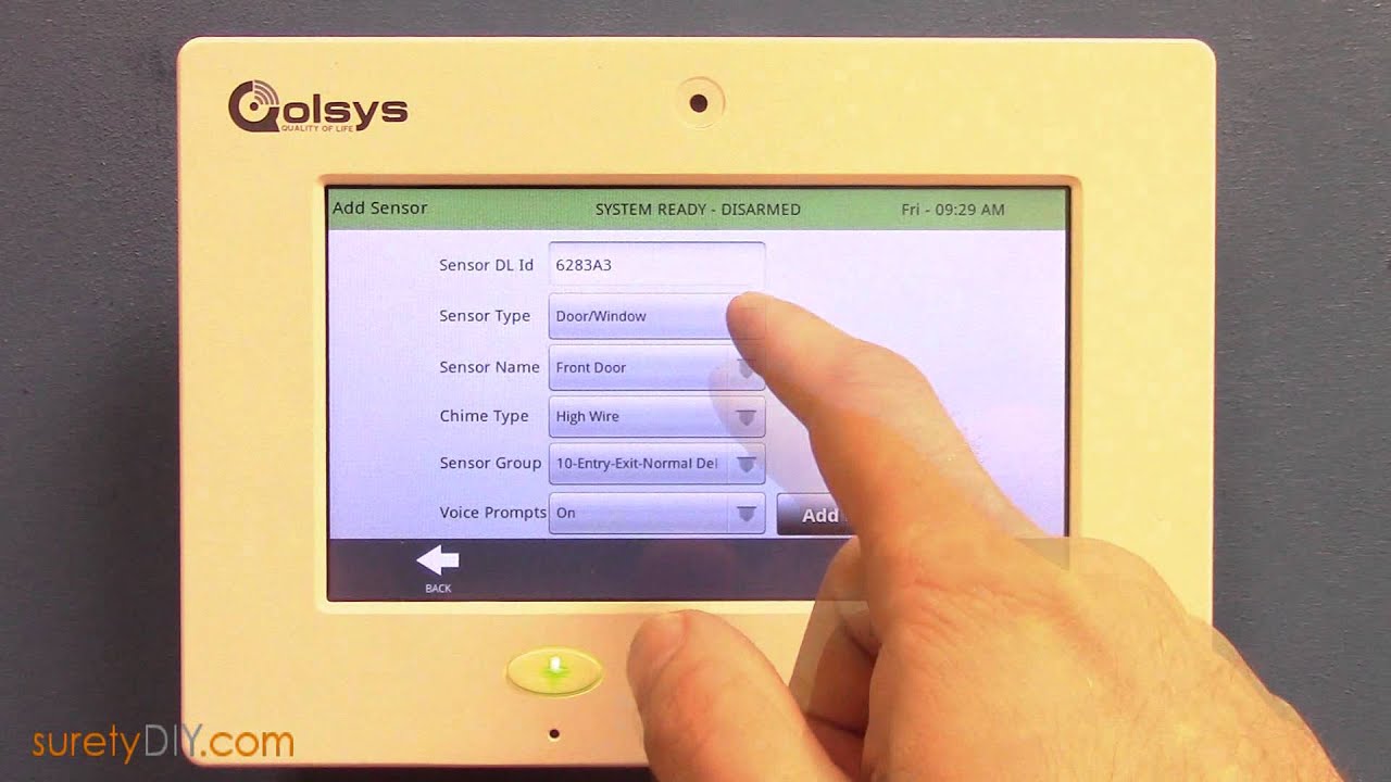 How to Program an RE101 Wireless Door Window Sensor into a Qolsys IQ ...