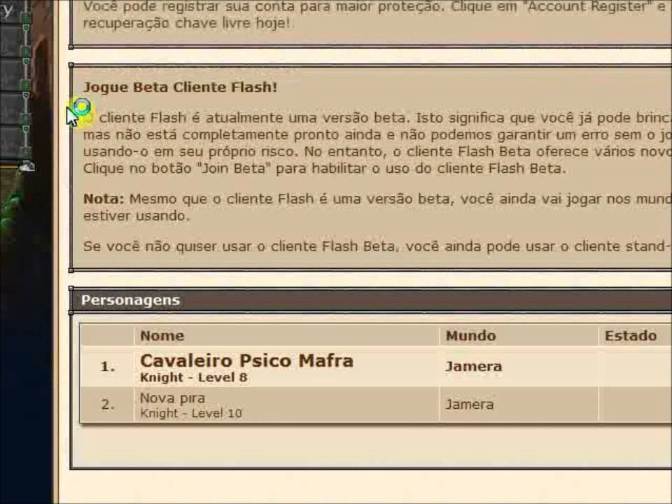 como jogar tibia sem abaixalo - YouTube