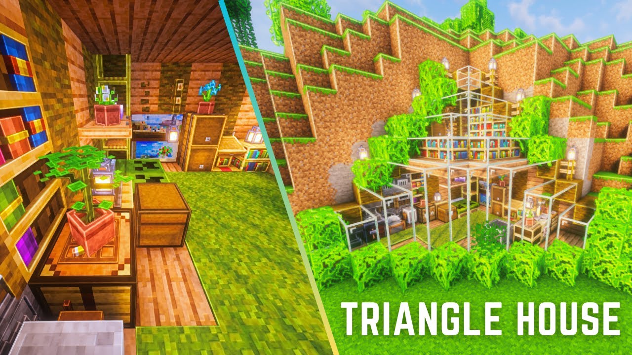Minecraft: Triangle House 🏡 | Timelapse Tutorial - YouTube