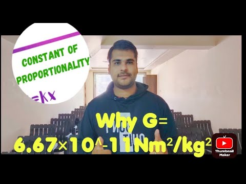 Constant of Proportionality| Constant of Proportionality y=Kx | Gravitational Constant G - YouTube