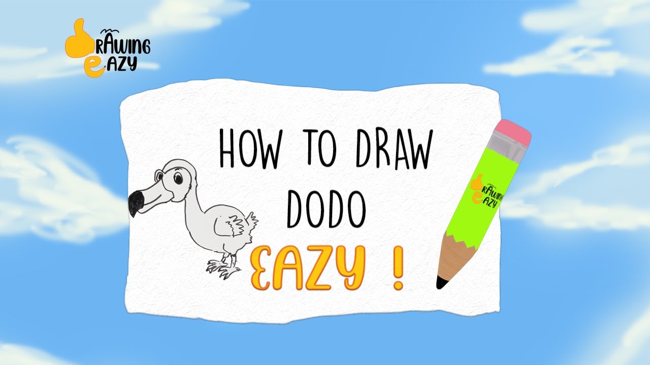 How to Draw a Dodo | Easy Drawing Tutorial for Kids | Drawing Eazy ...