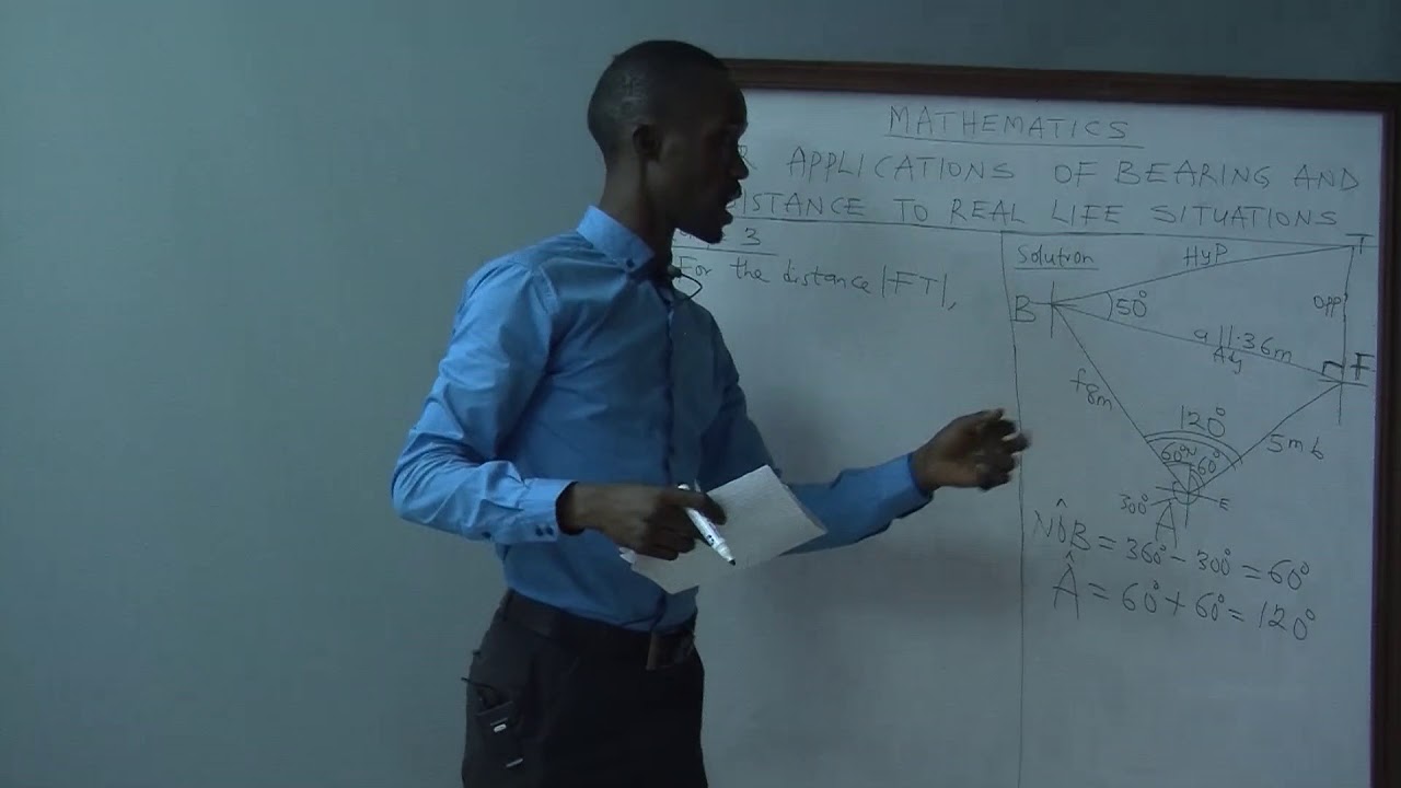 Mathematics: Bearing and Distance: Example 03 of Real life Situations ...