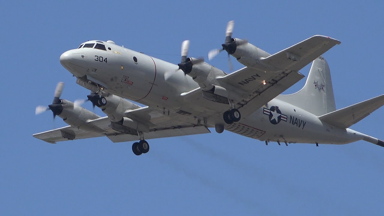 US Navy VX-30 P-3 Orion Multiple Go-Arounds and landings at NBVC Point ...