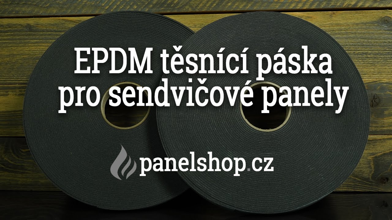 EPDM těsnící páska pro sendvičové panely - panelshop cz - YouTube