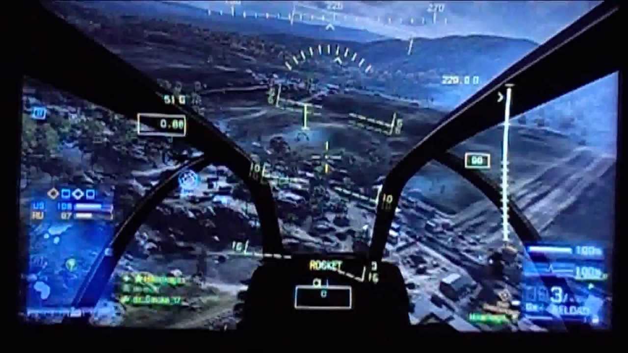 Battlefield 3 Attack Helicopter Flight Tutorial (PS3) - YouTube