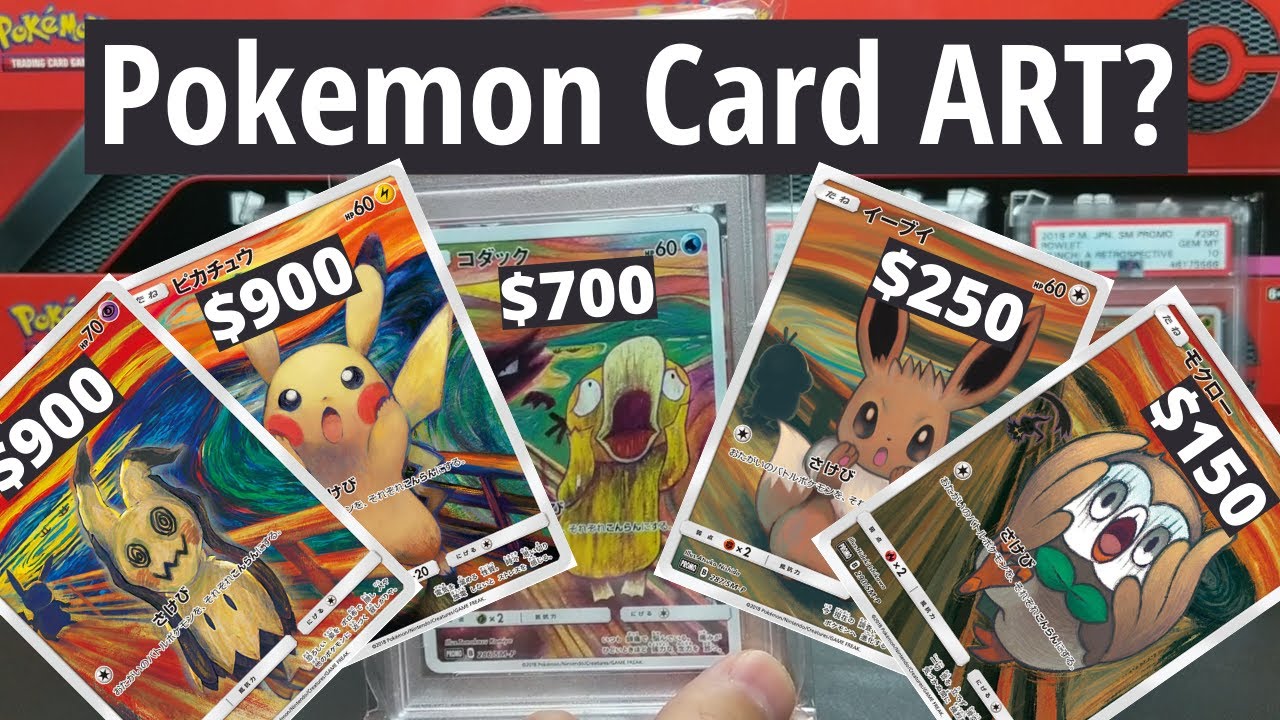 Japanese Pokemon Card Promos - Edvard Munch The Scream Crossover ...