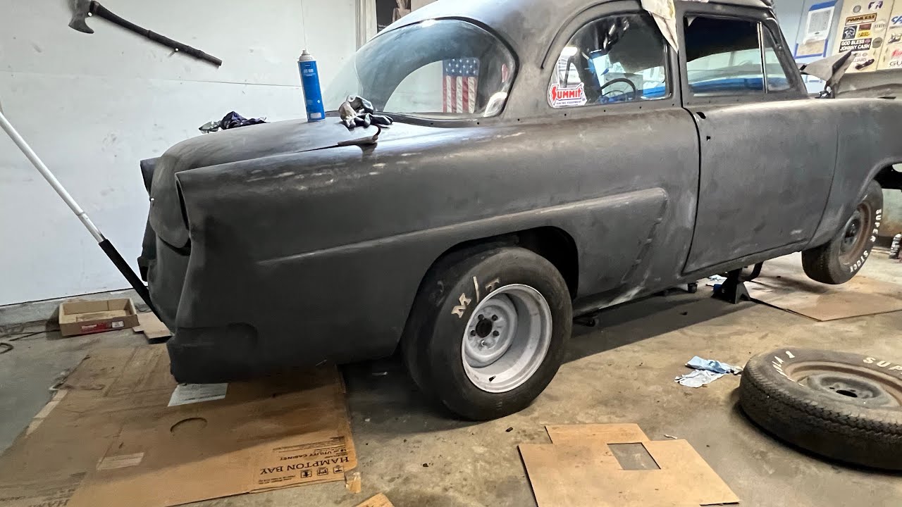 1952 FORD GASSER PROJECT REAR TIRES - YouTube