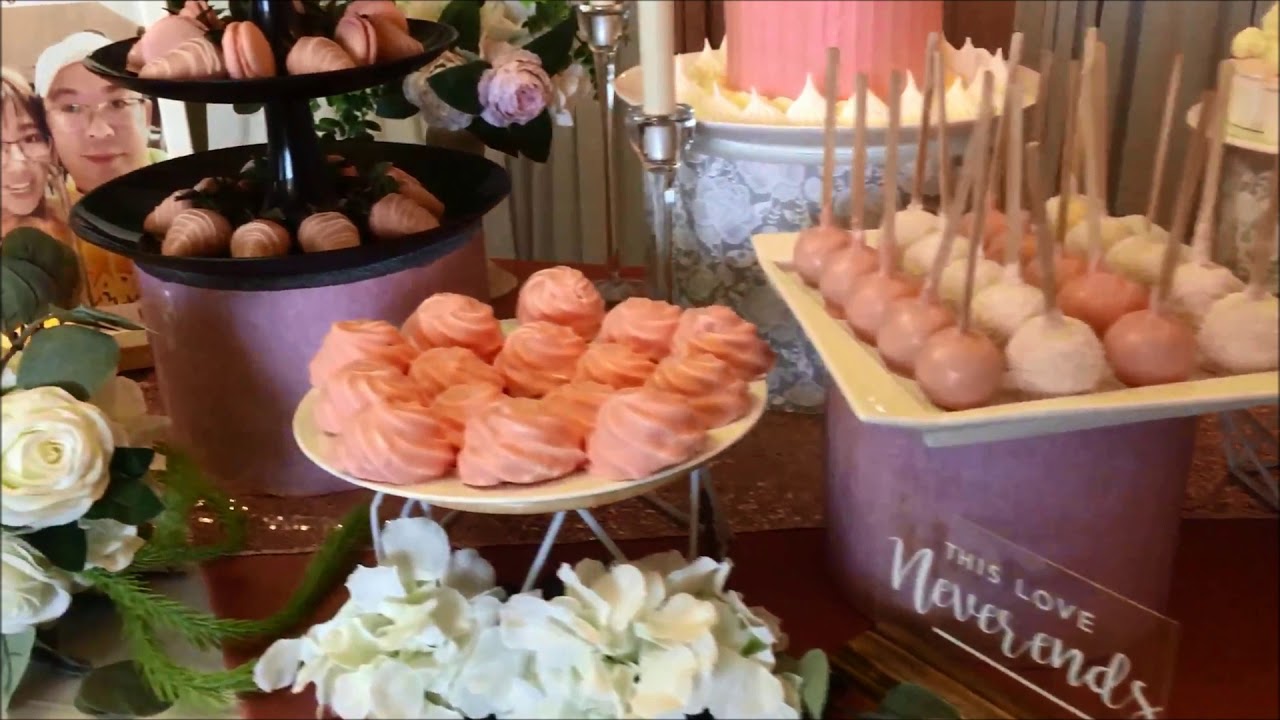 Desserts Booth for Birthday Celebration at Tosca DoubleTree Hotel - YouTube