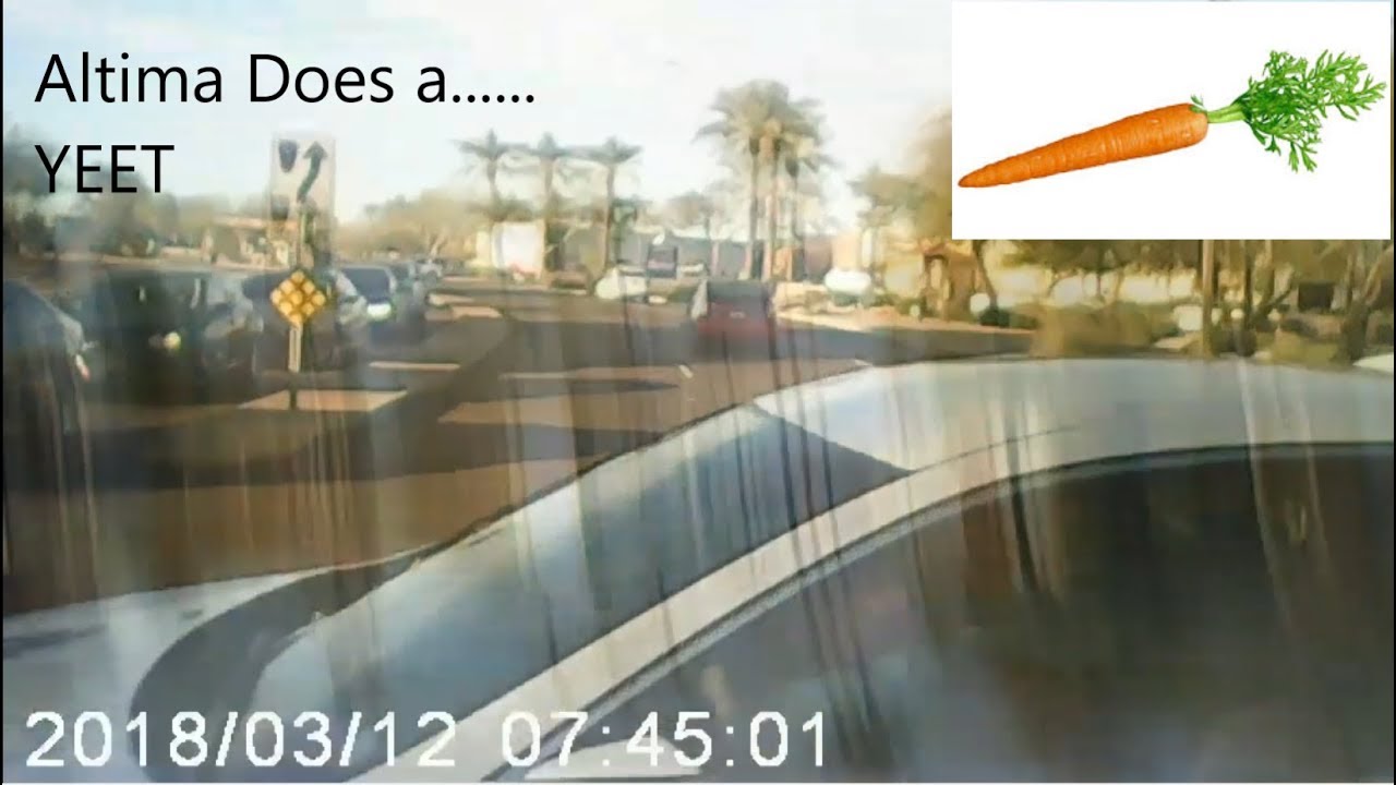 Altima Does a YEET(Car Totaled) Viewer Submitted Clip - YouTube