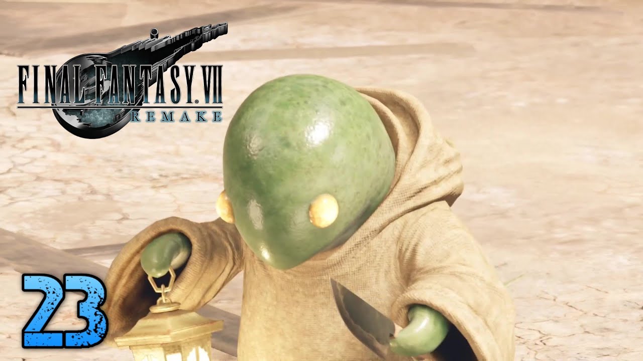 FINAL FANTASY 7 REMAKE Blind Play Through Gameplay Part 23 - Tonberry ...