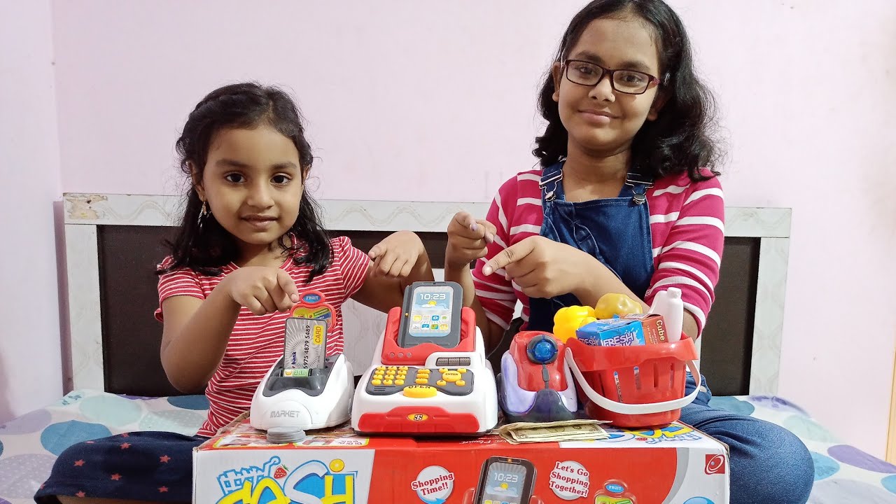 Cash Register/Billing Machine Toy Set - YouTube