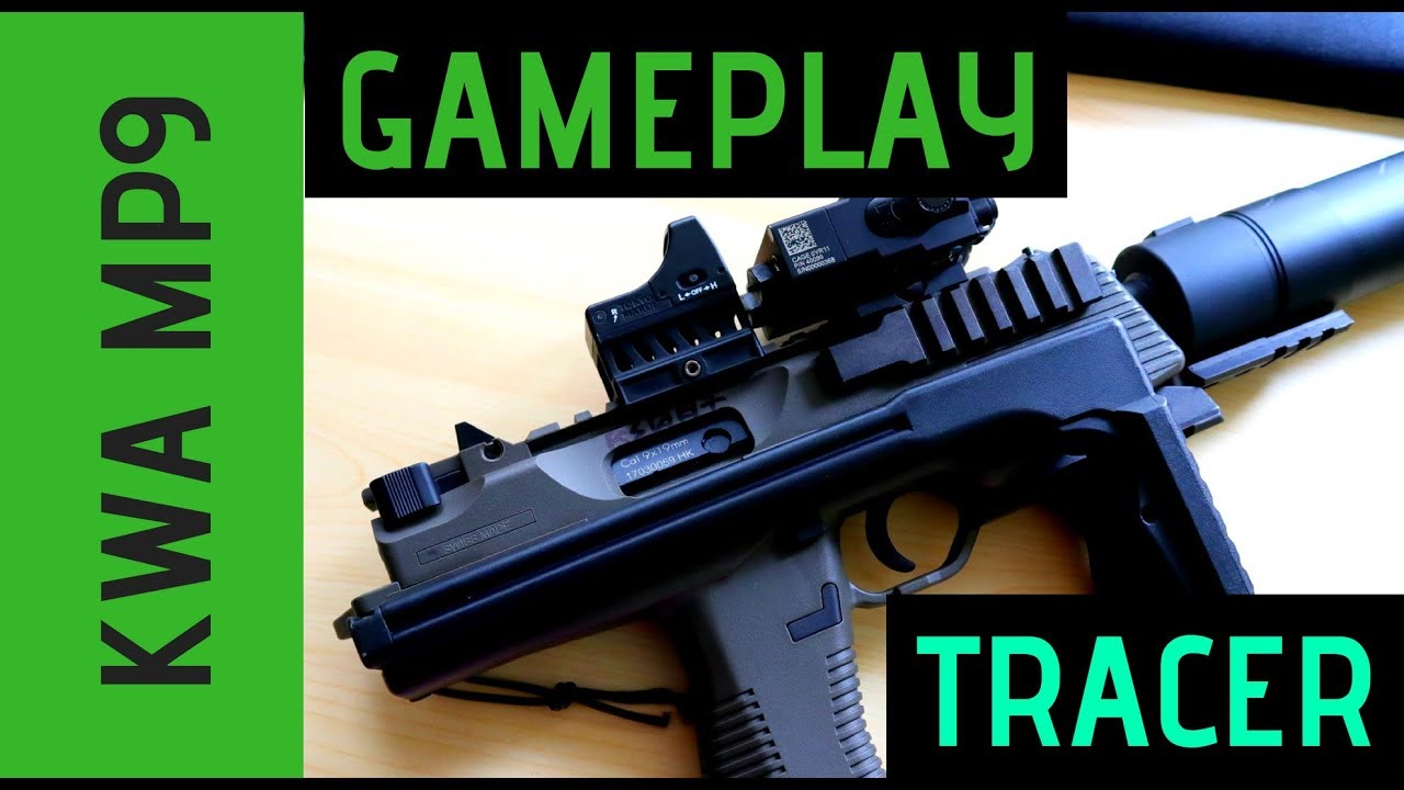 KWA MP9 - ACETECH AT2000 Tracer Gameplay XD - YouTube
