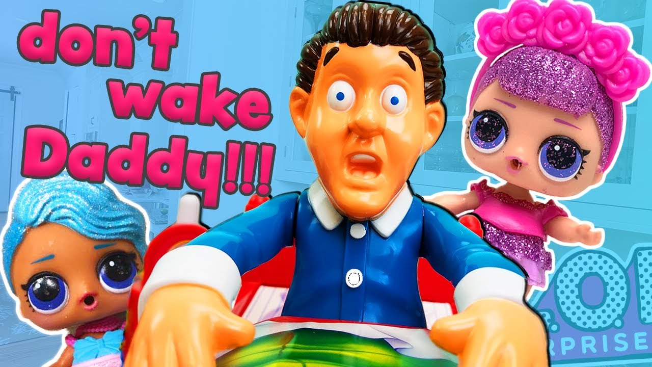LOL Surprise Dolls Don't Wake Daddy Unboxing! Part 1! W Splash Queen ...