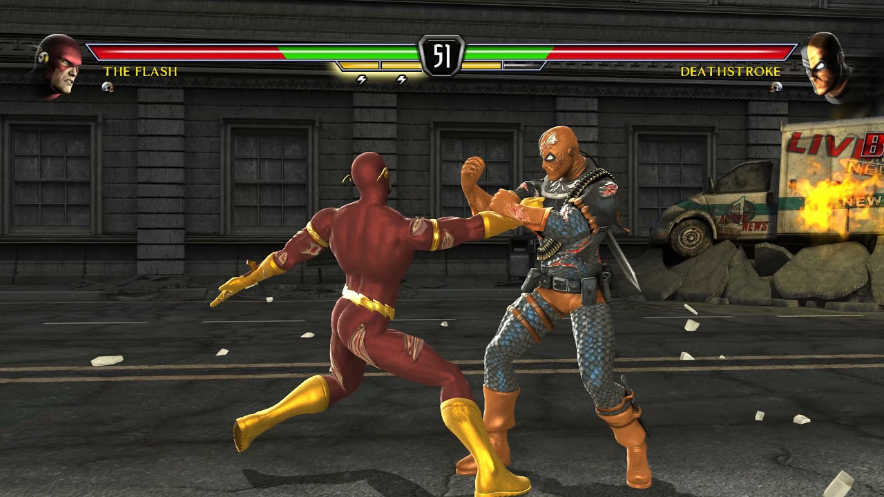 Flash Vs Deathstroke