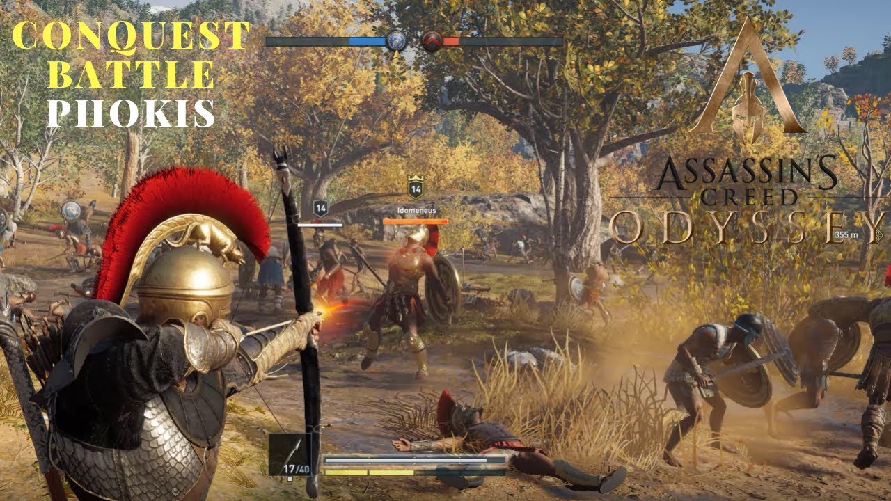 Assassin's Creed Odyssey Conquest Battle Phokis - YouTube
