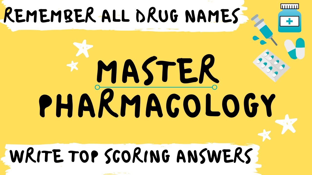 HOW TO STUDY PHARMACOLOGY |REMEMBER ALL DRUG NAMES|PHARMACOLOGY FOR ...