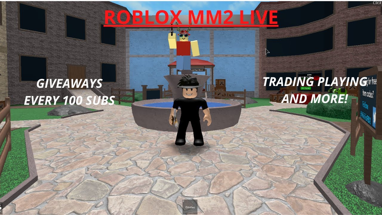 MM2 Roblox Live! Trading and playing. Giveaway at 800! - YouTube