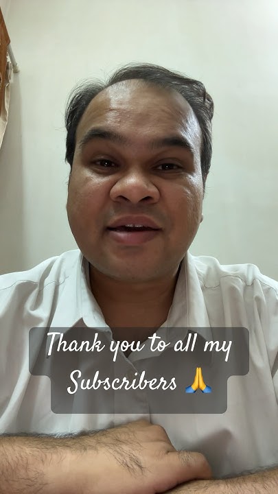 Thank you message to all my subscribers!! - YouTube