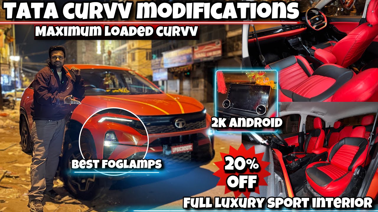 Tata curvv pure+ modification || curvv accessories‼️ || deatil video👍 ...