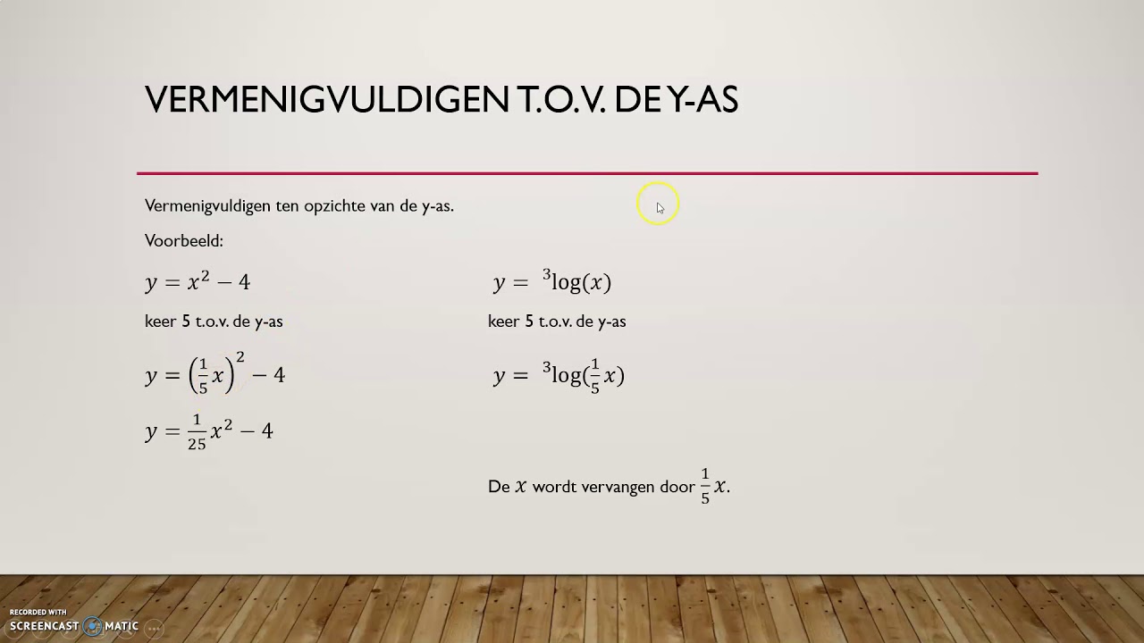 4HB Transformaties bij logaritmische functies - YouTube