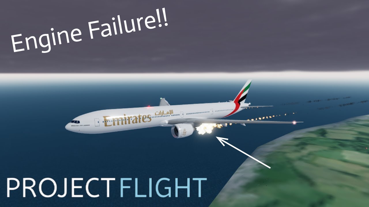 ENGINE FAILURE || Emergency Landing || Roblox Project Flight - YouTube