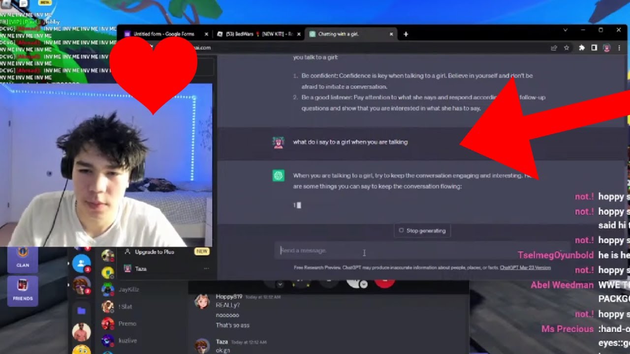 TAZA USES CHATGPT TO RIZZ UP HOPPY ️ ️ - YouTube