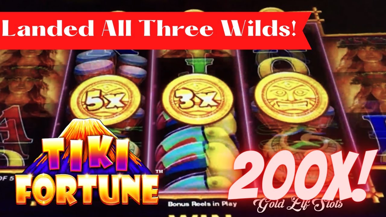 🔥😍Tiki Fortune Slot Machine Ultimate 3 Wild Reels Landed!💰 200X session ...