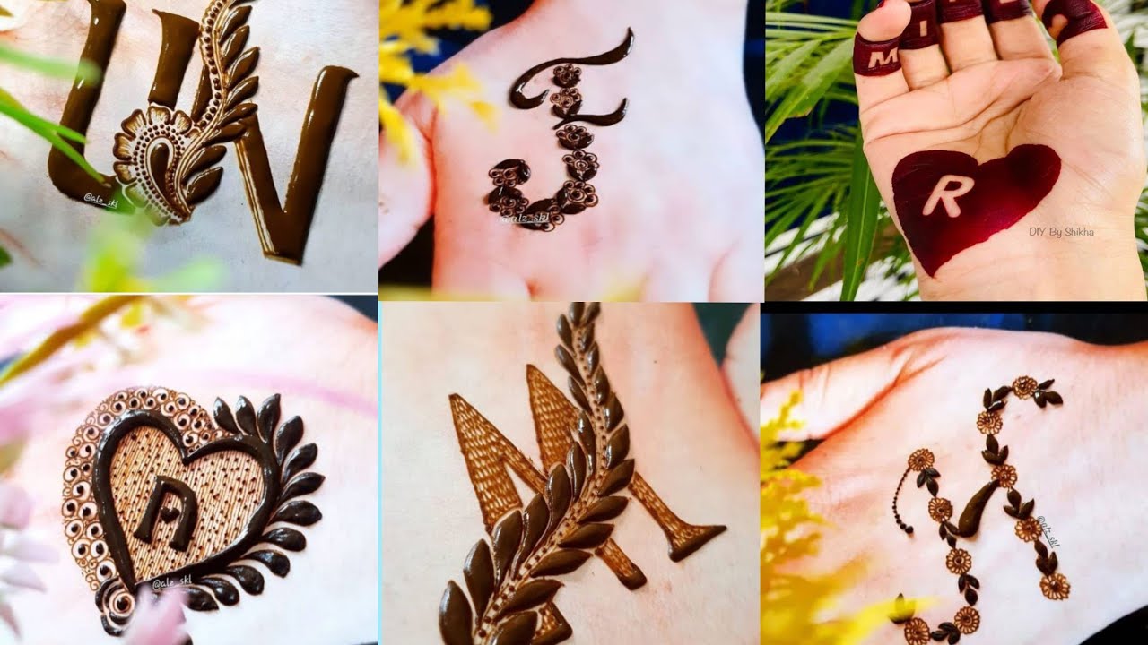 Latest trendy top 10 beautiful letter Mehdi design 2021 - YouTube