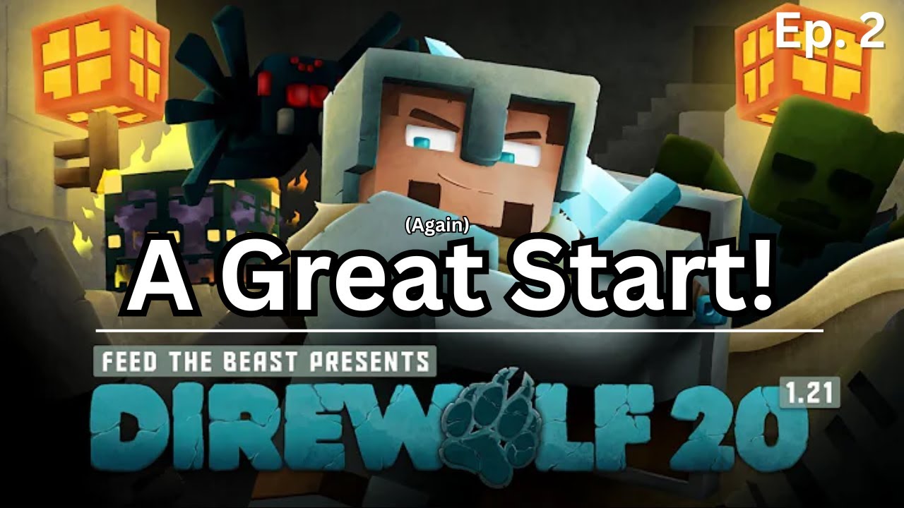 A great start! (ep2) | FTB presents Direwolf20 1.20.1 - YouTube