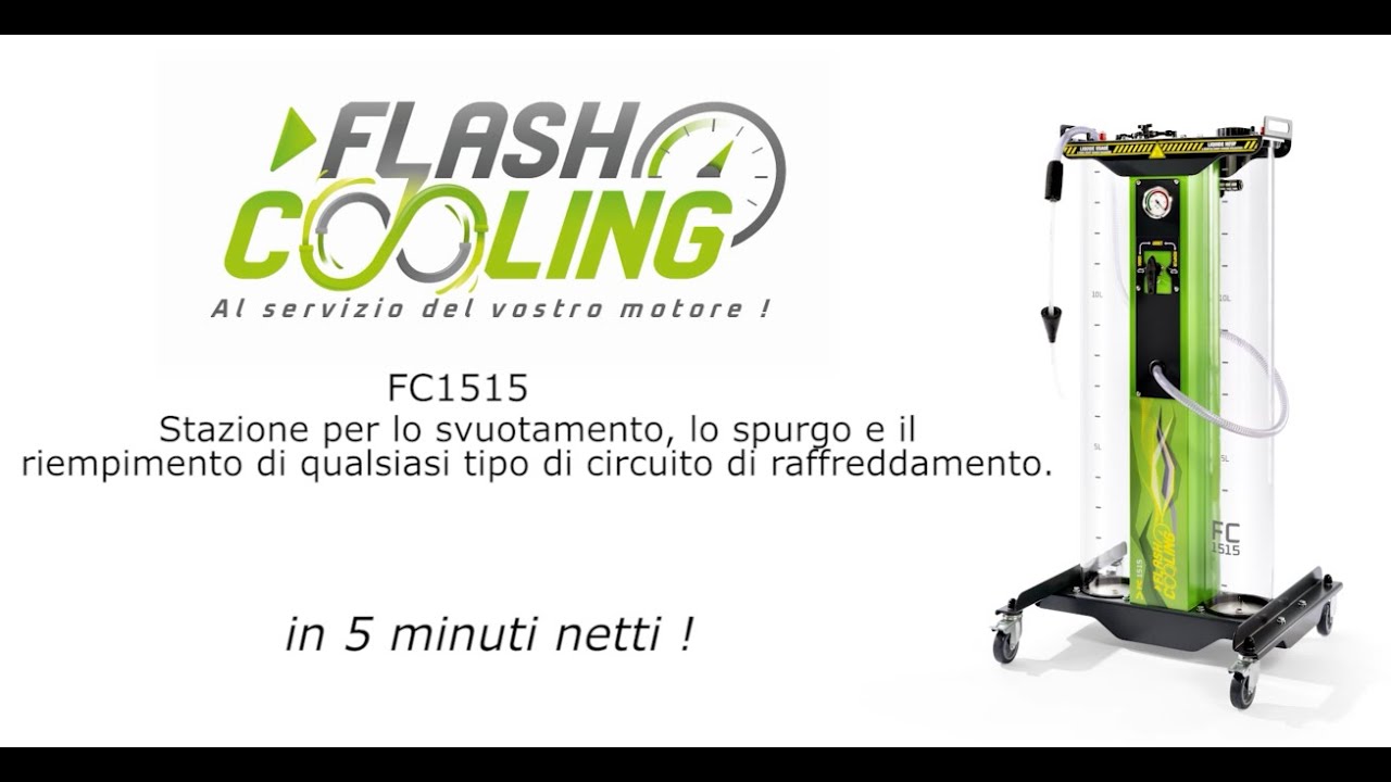 FLASH COOLING FC1515 STAZIONE DI SOSTITUZIONE REFRIGERANTE - YouTube