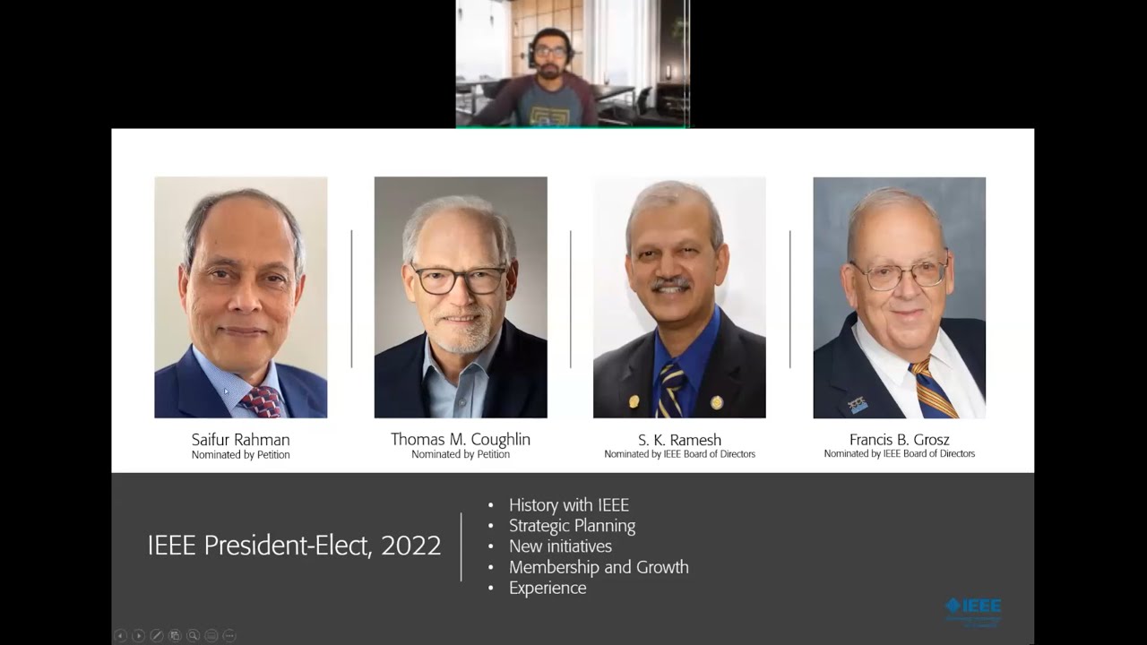 IEEE 2021 Annual Elections Meet the Candidates - YouTube
