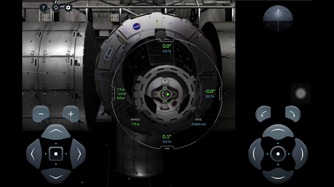 Try out ISS docking simulation. Success! - YouTube