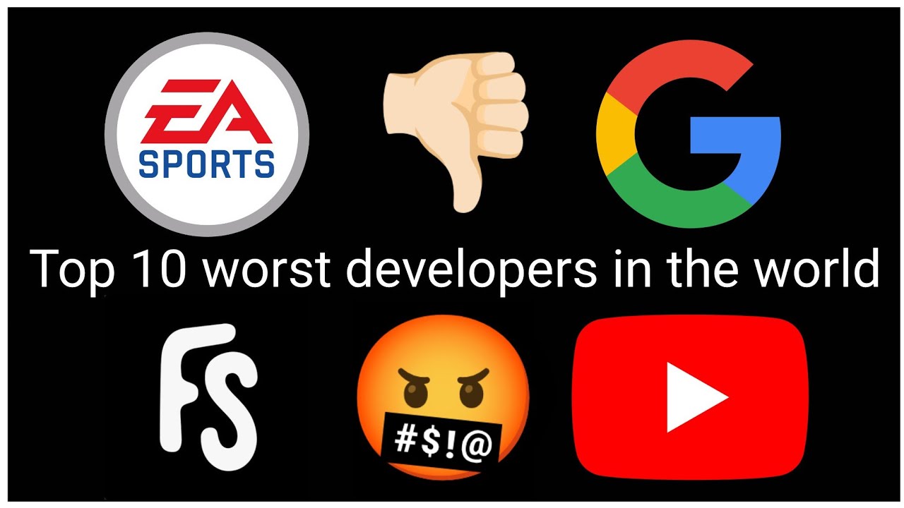 Top 10 Worst Developers in the World - YouTube