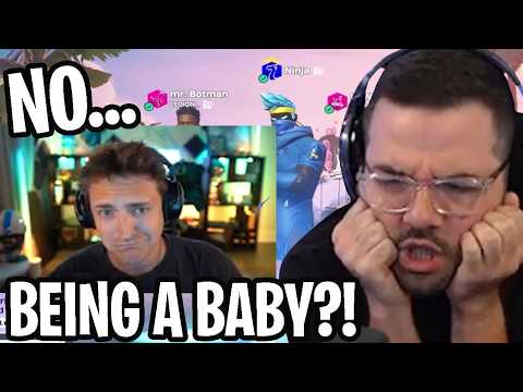 Ninja Gets Uncomfortable After CourageJD SCREAMS At Him For Being Annoying & Washed!