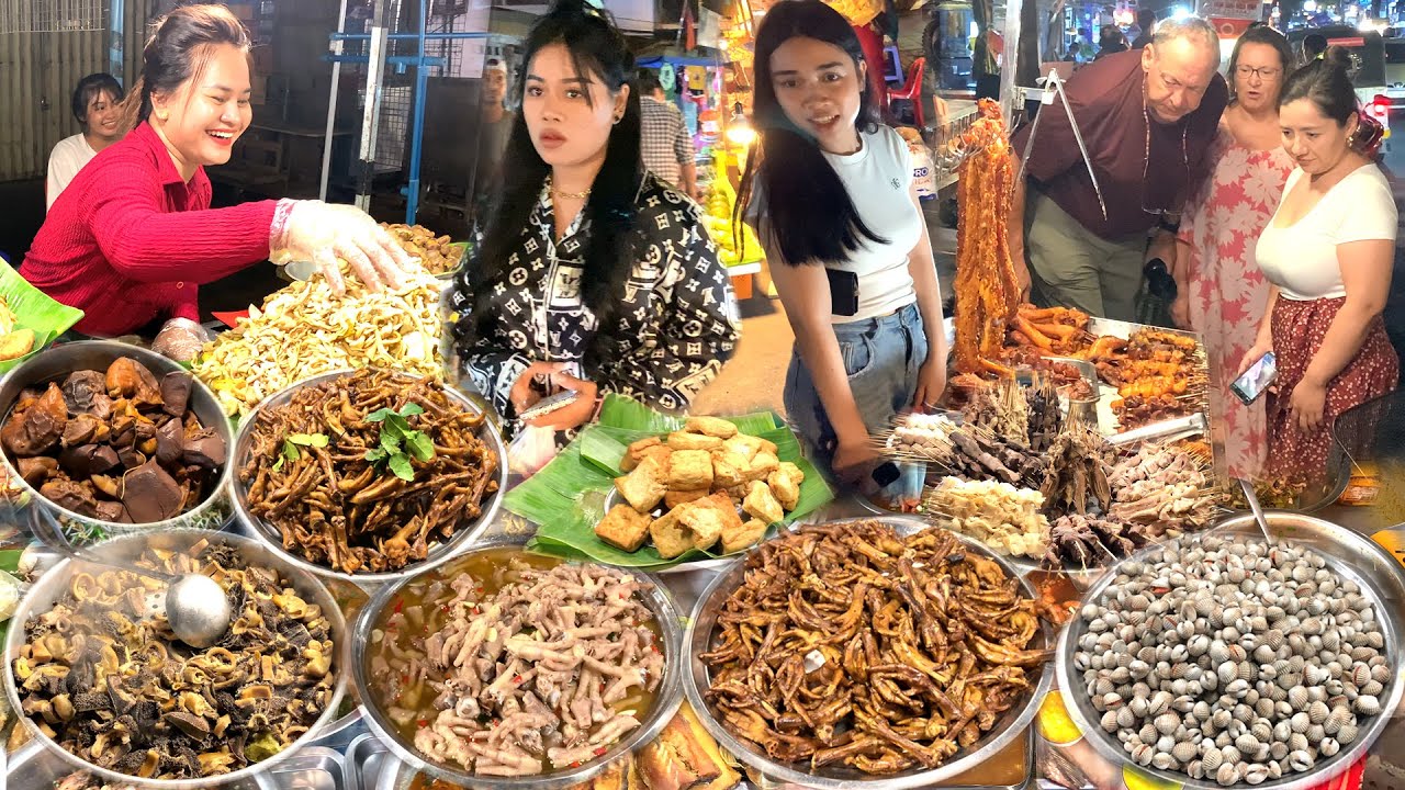 Incredible Dinner Street Food Tour at Tourl Tumpong Market - Fried ...
