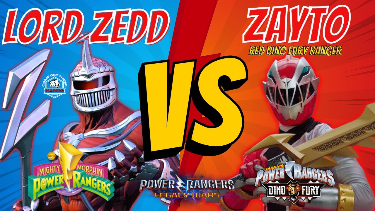 Power Rangers Legacy Wars | Lord Zedd Vs Dino Fury Red Ranger Zayto ...