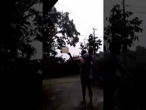 Ashley with Papa Tala ligo ligo sa ulan