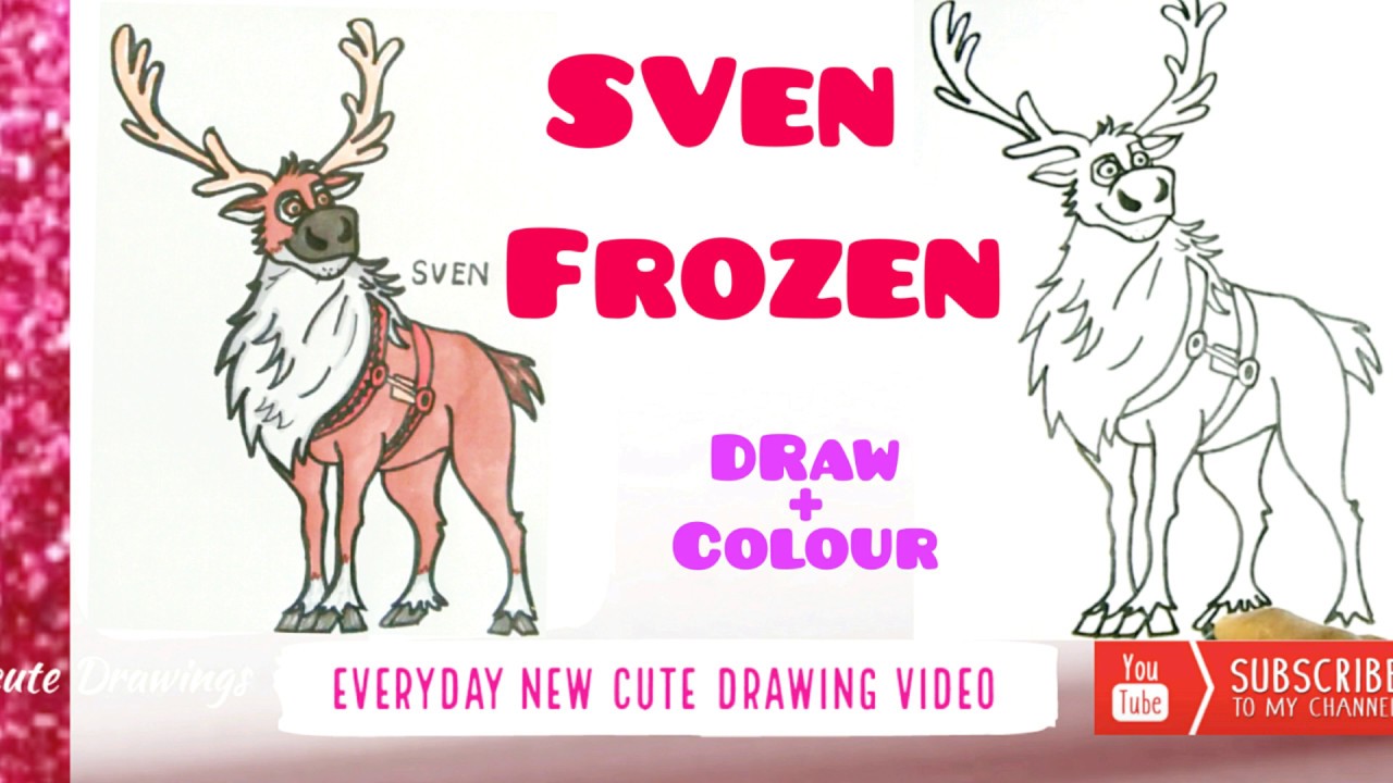 How To Draw Baby Sven From Frozen