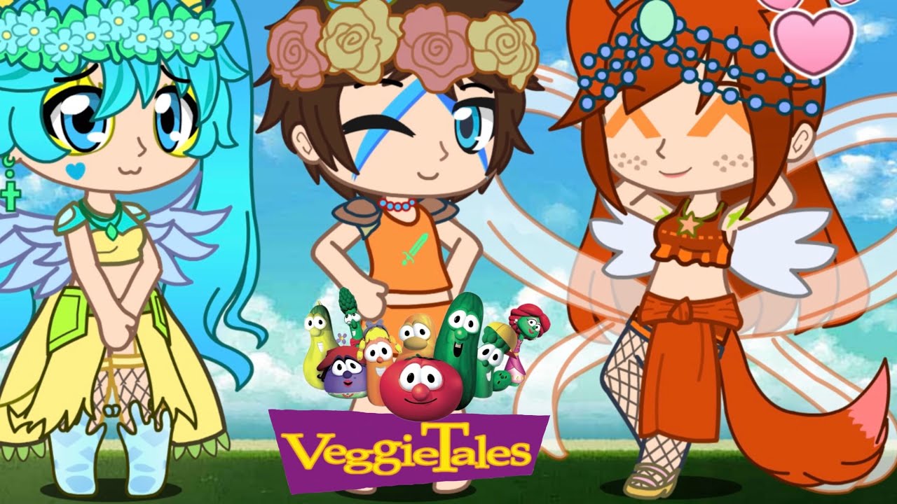 😇Me, Meggy, And Blue Haired Angel In Veggietales😇 - YouTube