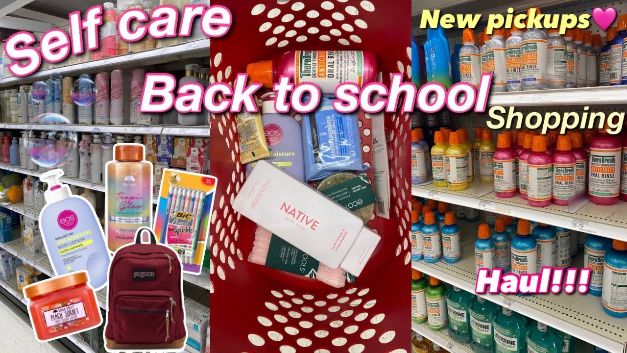 BACK TO SCHOOL self care + hygiene shopping @ TARGET 2024!!🩷🛁 - YouTube