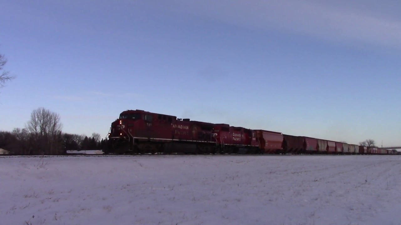 CP Railfanning HD: CP 9595 West w/ CP 3088 and DPU 8823 at Portage, MB ...