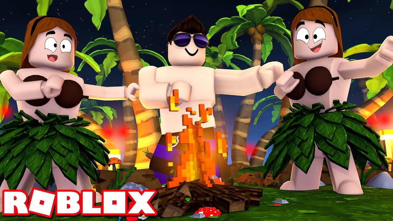 FANGET PÅ ØEN! - Roblox Tiki Island Dansk med ComKean (Roblox Camping ...