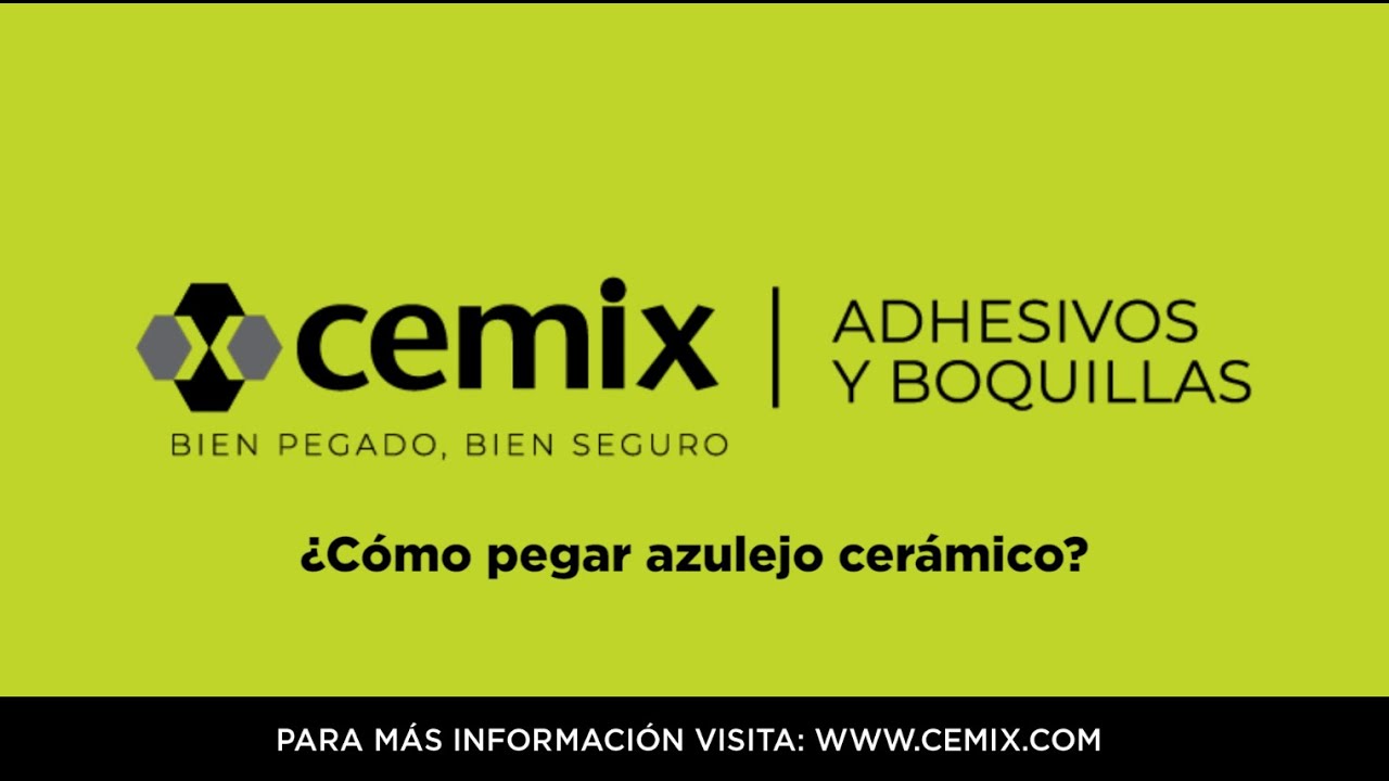 Cómo pegar azulejo cerámico con ayuda de CEMIX | Cemix