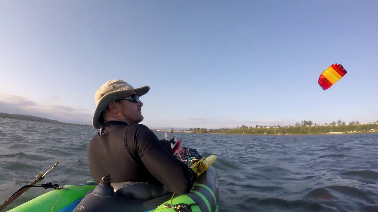 Kite Kayaking - Travel Wind Turbine Generator Power on Jetty Island ...