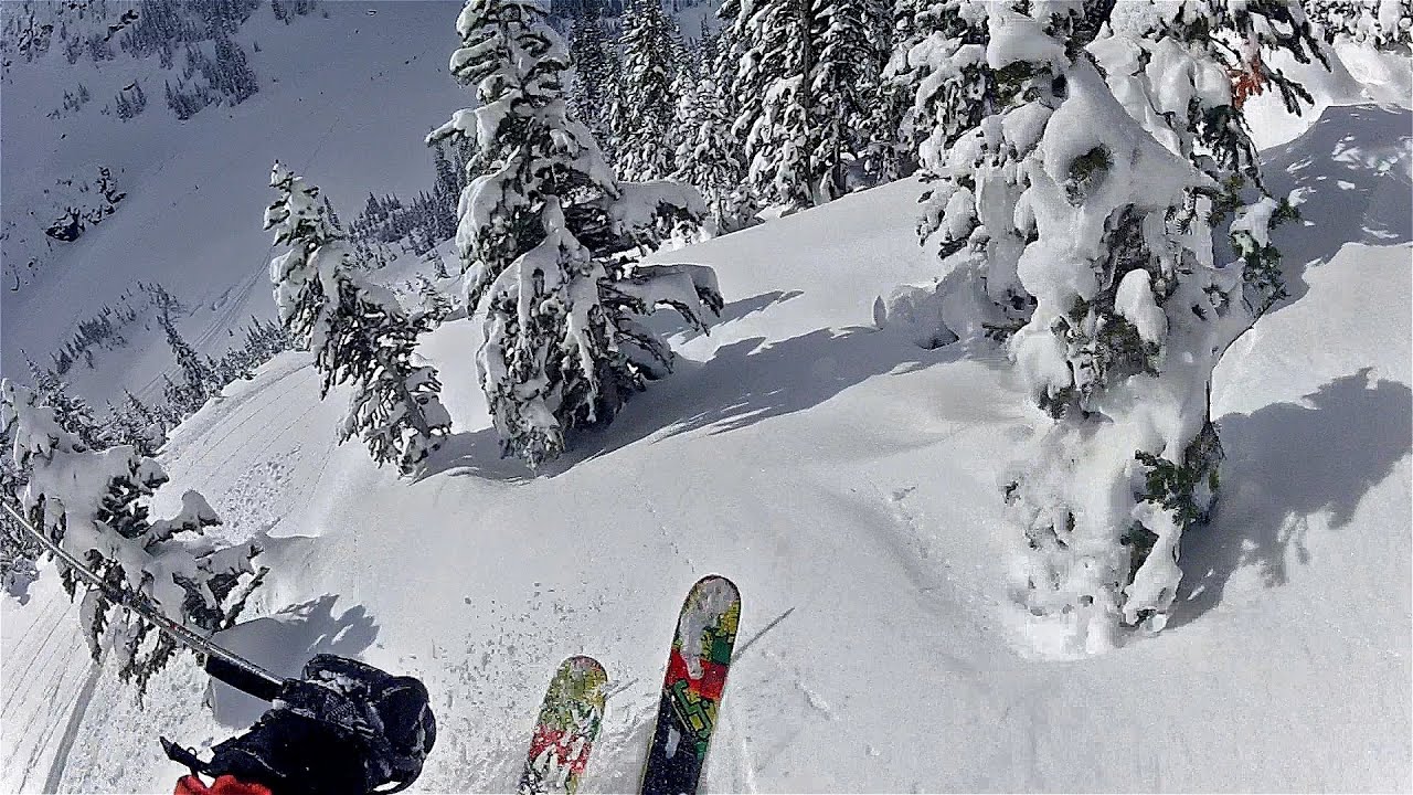 GoPro Skiing HD: Whistler 45" Fresh Pow Pineapple Express! (Canada BC ...
