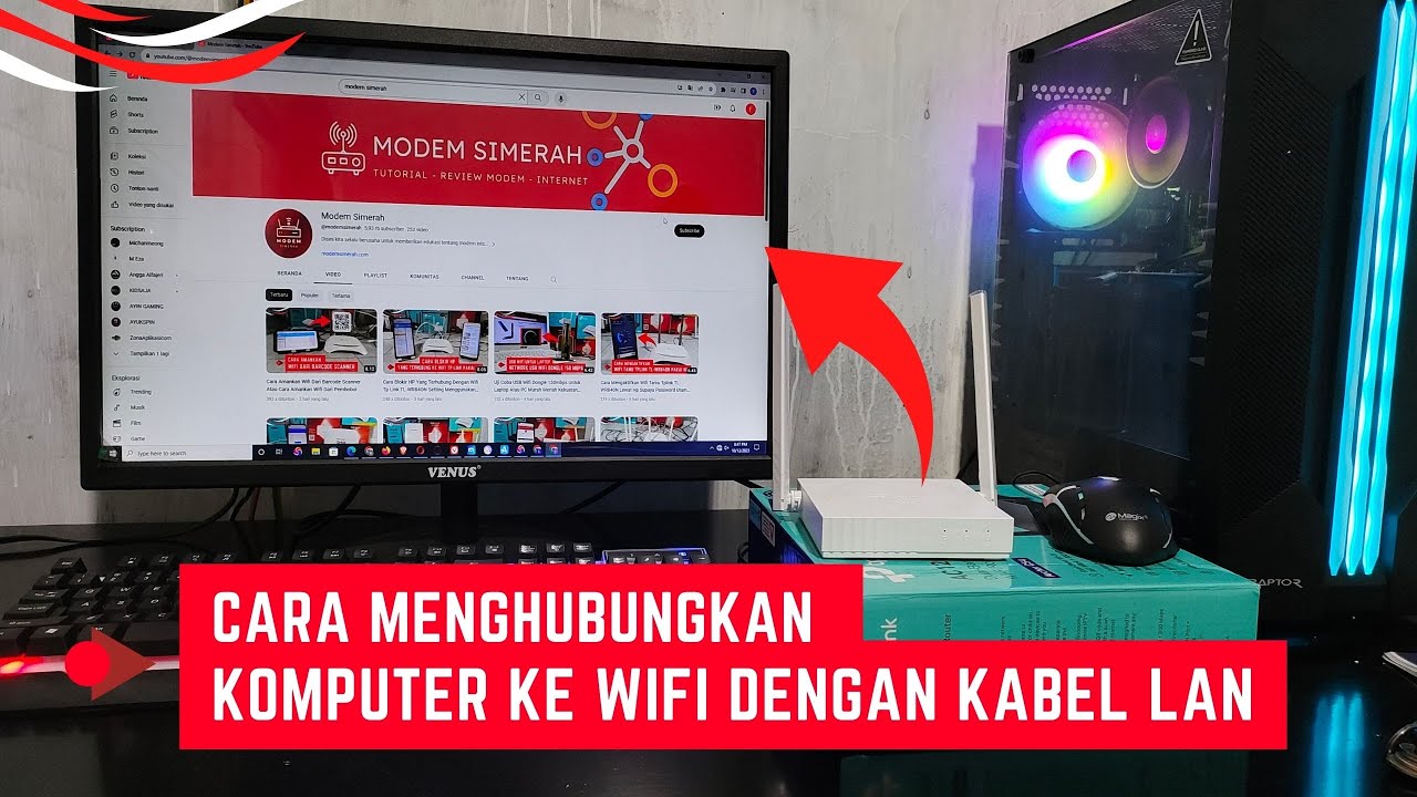 Cara Menghubungkan Komputer Ke Wifi Dengan Kabel LAN Tanpa Perlu ...
