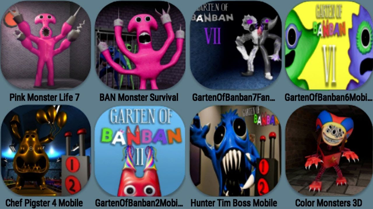 Pink Monster Life 7 Update, BAN Monster Survival, Garten Of Banban 7 ...